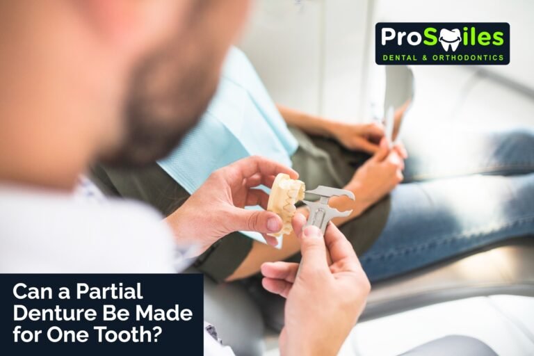 Can a Partial Denture Be Made for One Tooth? — ProSmiles